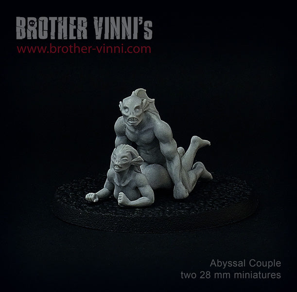 Deep Ones miniatures, Amphibian Fish Woman 28mm for DnD, wargames and ...